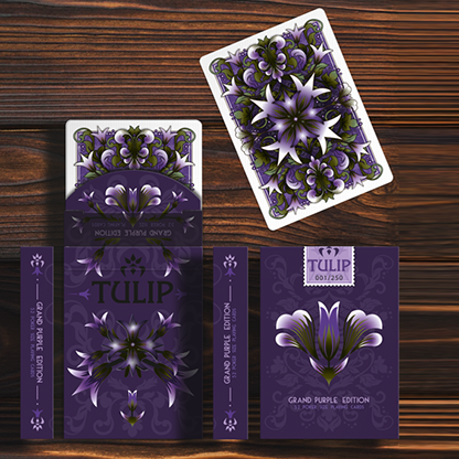 Grand Tulip Purple Playing Cards | Deinparadies.ch
