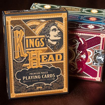 King's Head Playing Cards | Black and Gold Foil | Deinparadies.ch