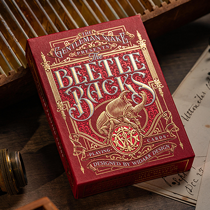 The Beetle Backs Playing Cards | Crimson | Deinparadies.ch